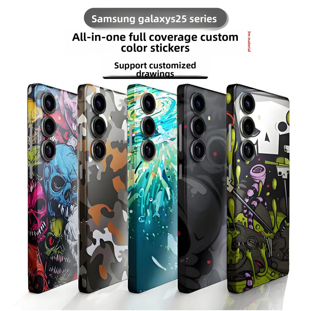 Colorful Film for Samsung S25 Full Coverage Sticker Back Film S25 ...