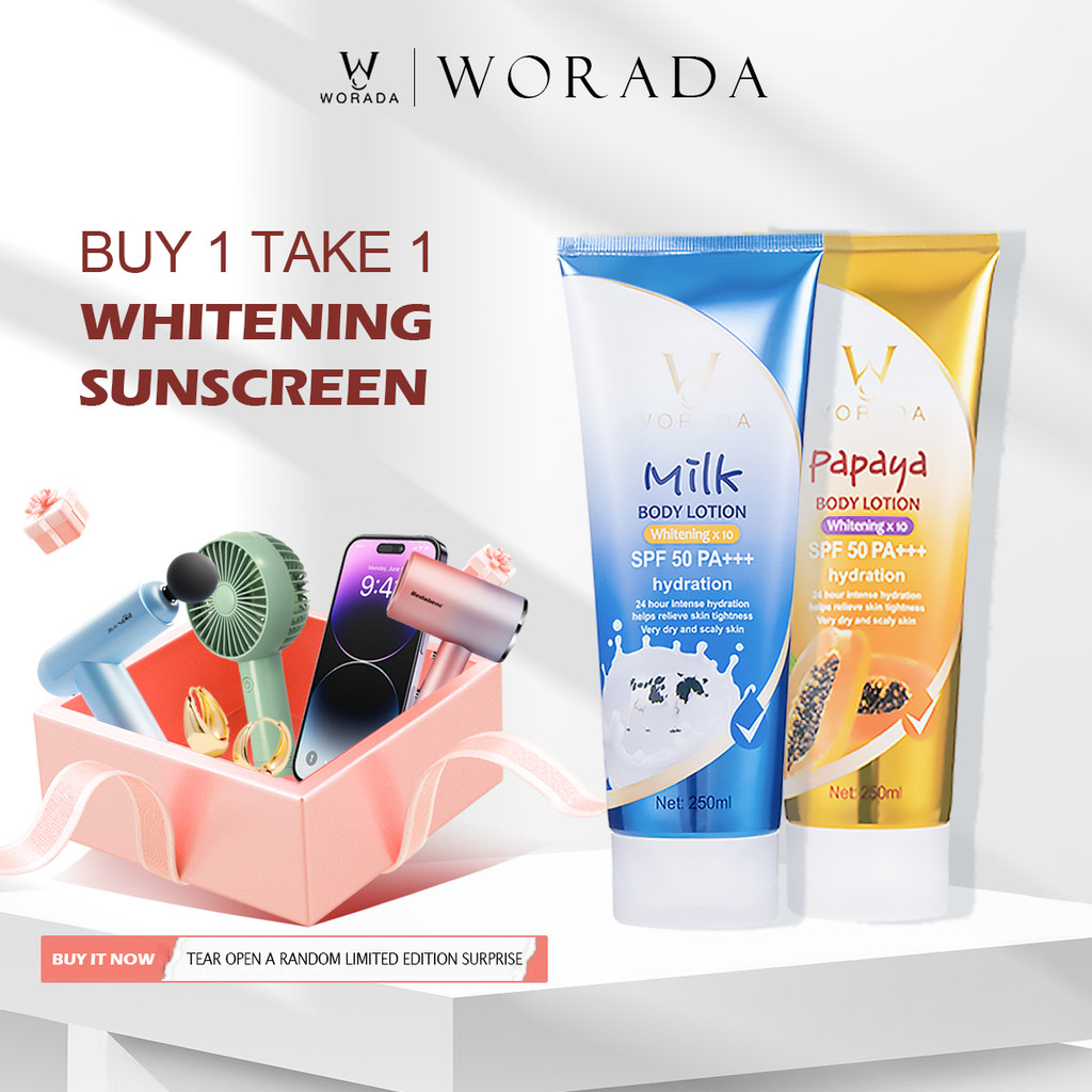 【BUY 1 TAKE 1】 WORADA Body Lotion Whitening X10 Repair丨SPF50 PA ...