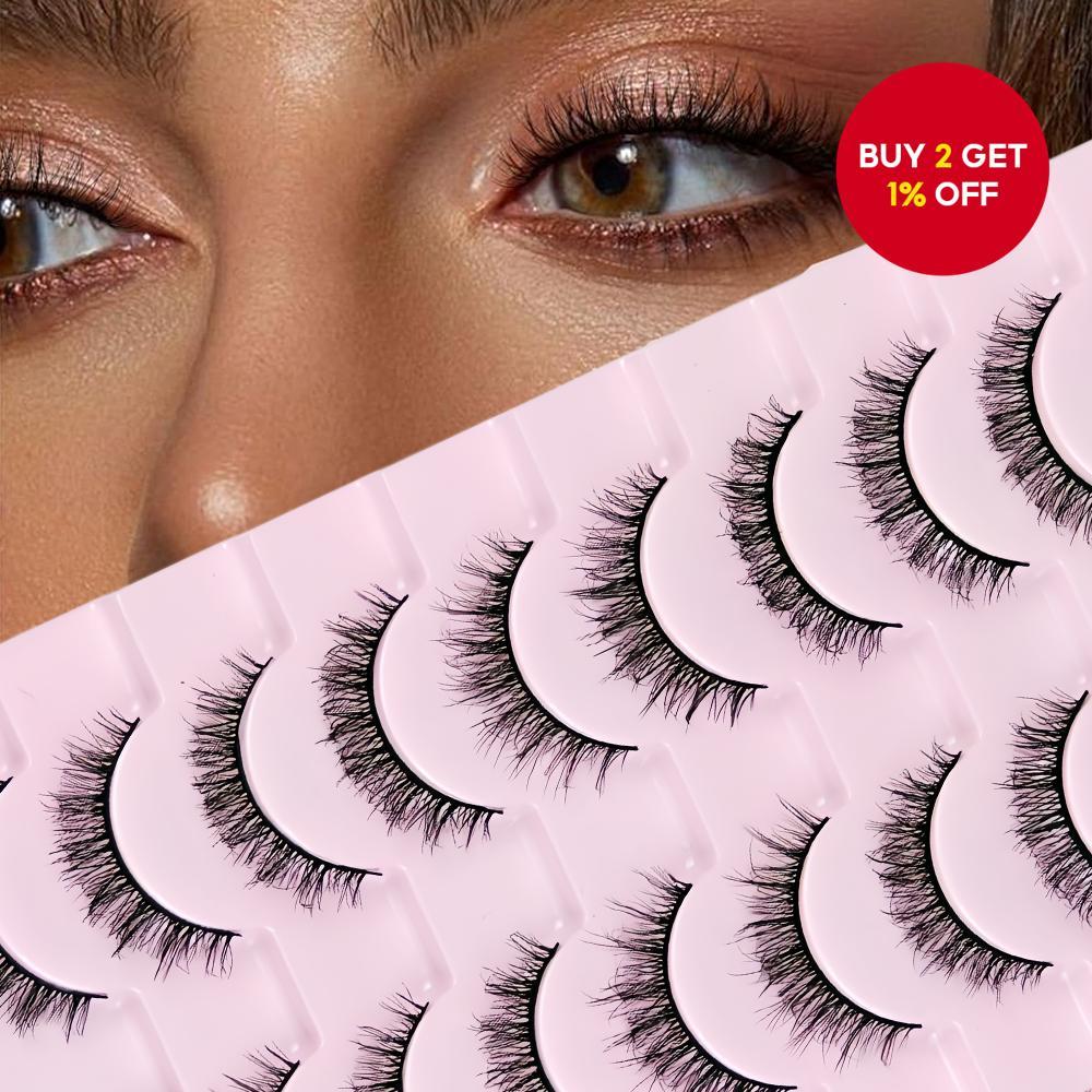 Fall Essential! 10 Pairs of Seasonal Fake Eyelashes - Warm Pink T05 ...