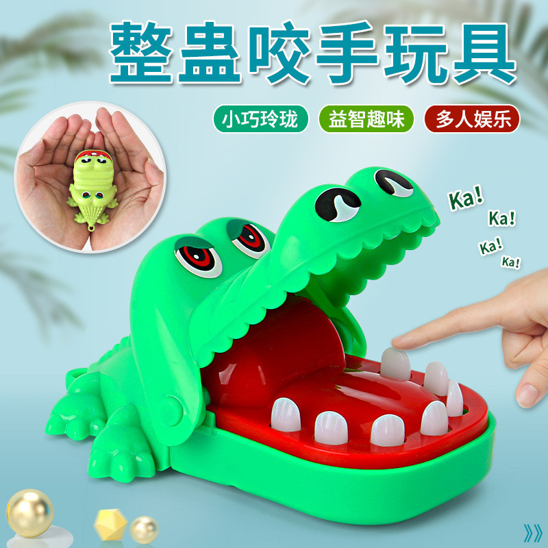 Children Bite Hand Toys Mini Bite Finger Big Mouth Crocodile Teeth ...