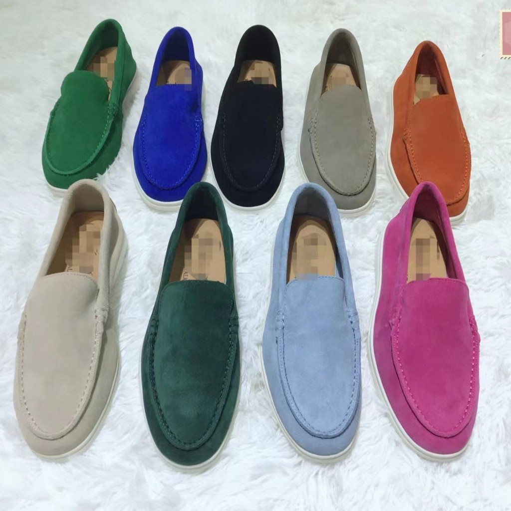 Factory Couple Style High Version LP Slip-On Soft Sole Genuine Leather ...