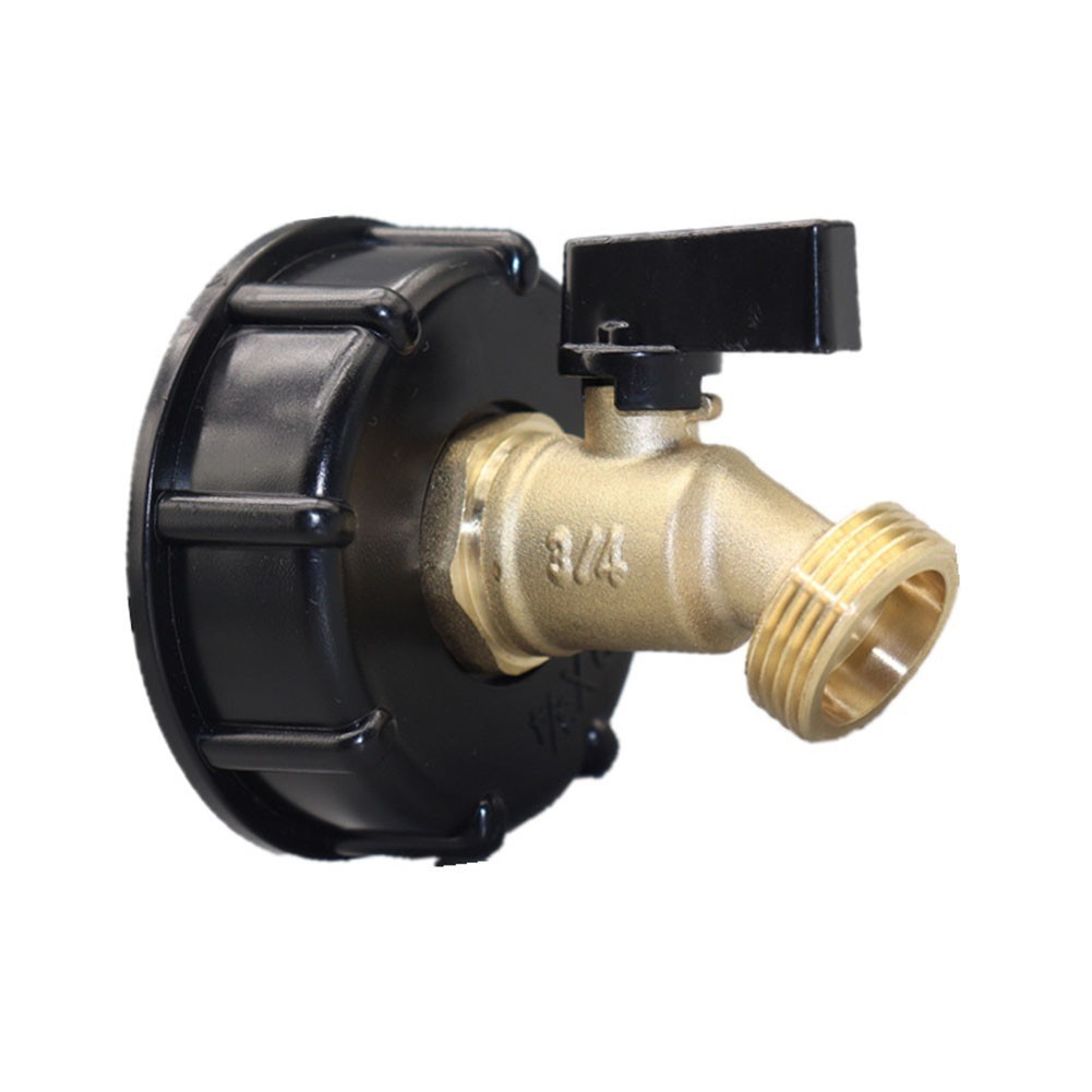 【SIPSUNSHINE】330 Gallon IBC Tote Water Tank Adapter Brass Hose Faucet ...