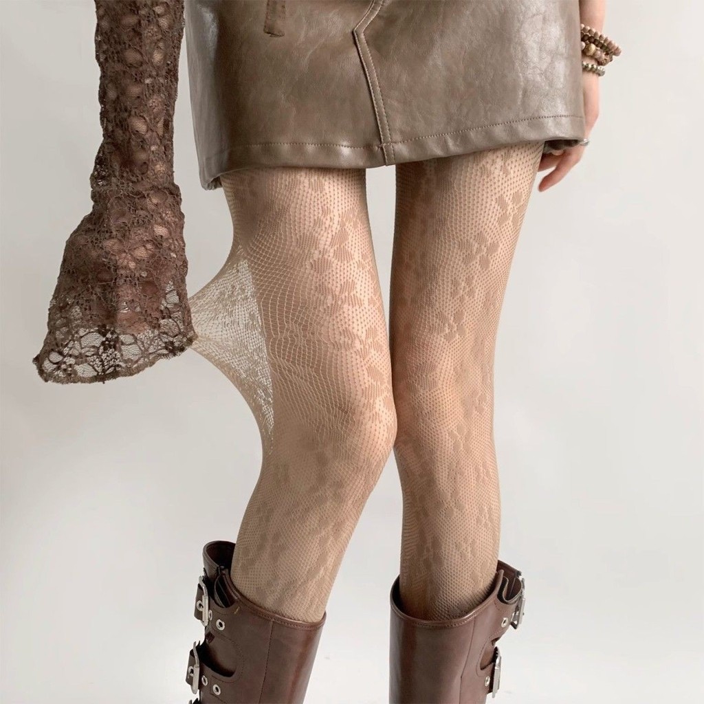 PH-05 pantyhose stockng y2k flower motif flower gothic lolita fashion ...