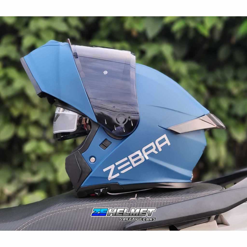 ZEBRA A113 RITZY Modular Helmet – Dual Visor for Motorcycle, Flip-Up ...