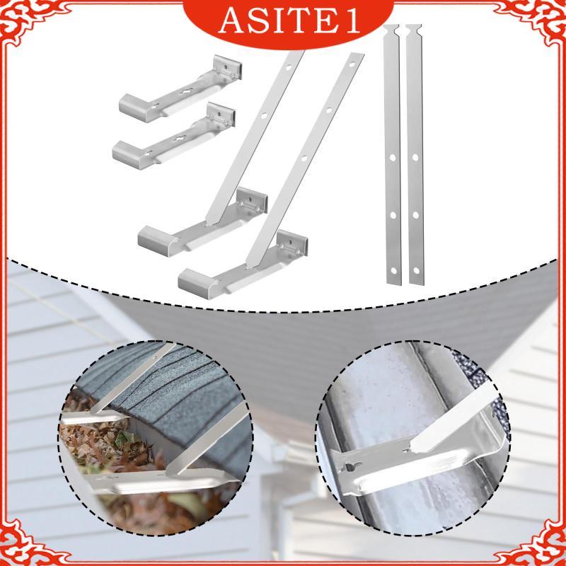 [Asite] 5 Inch Aluminum Gutter Bracket, Roof Gutter Support Solution ...