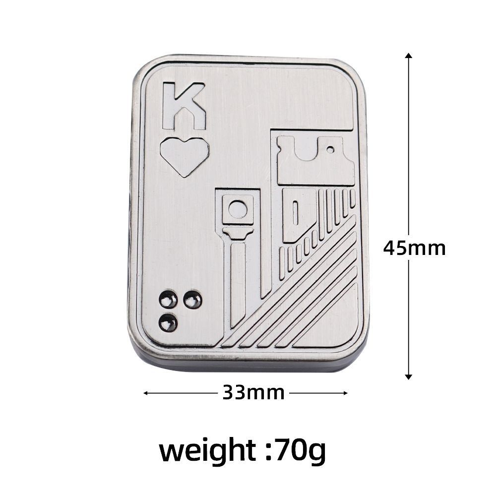 2025 Playing Cards Pop Coins E Fingertip Metal Push Cards AK Metal ...