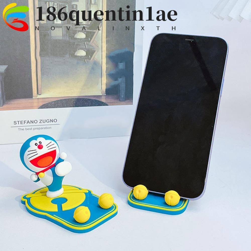 QUENTIN1AE Desk Phone Holder, Doraemon Doll Model Doll Phone Stand ...