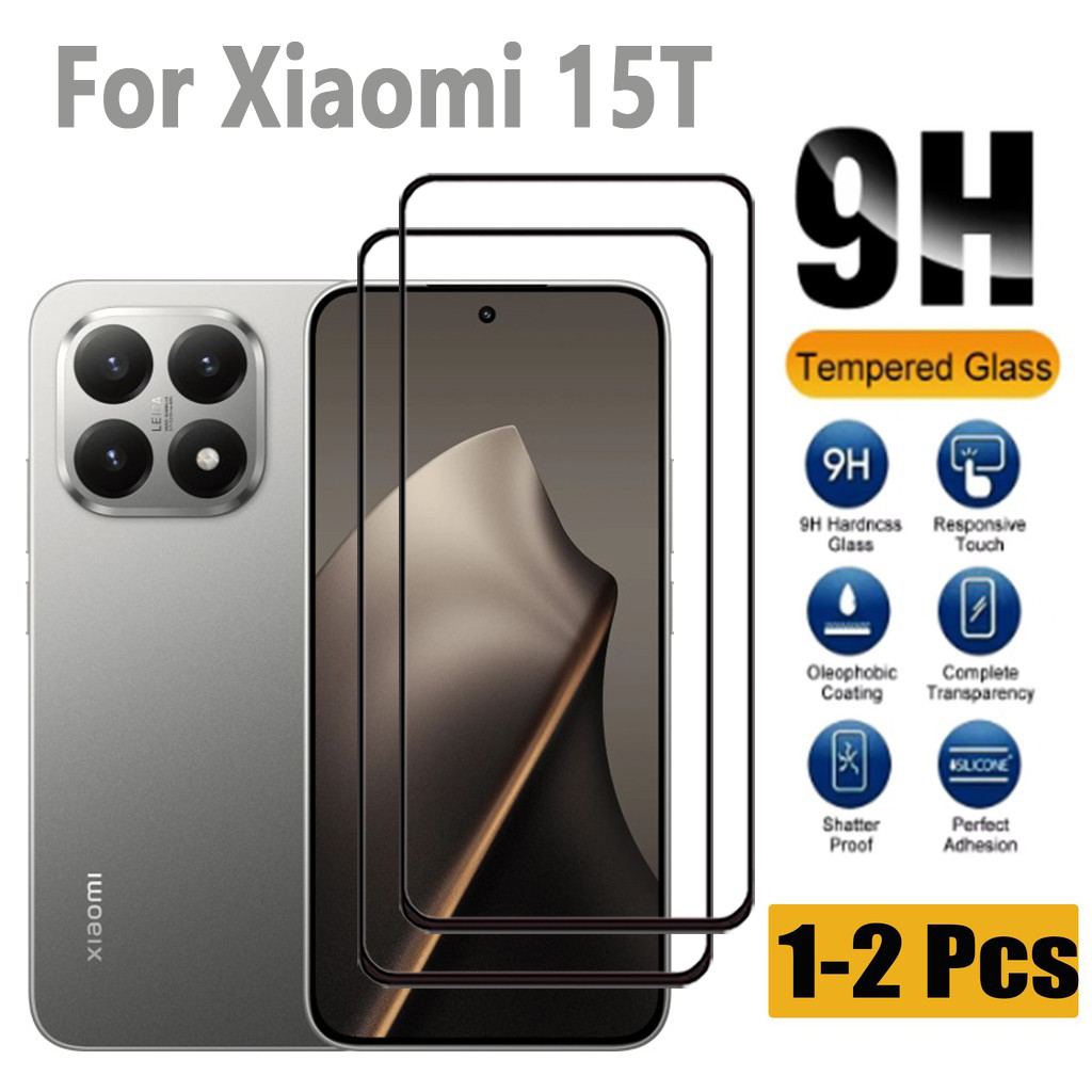 1-2 Pcs Xiaomi 15T Full Cover Tempered Glass Screen Protector For ...