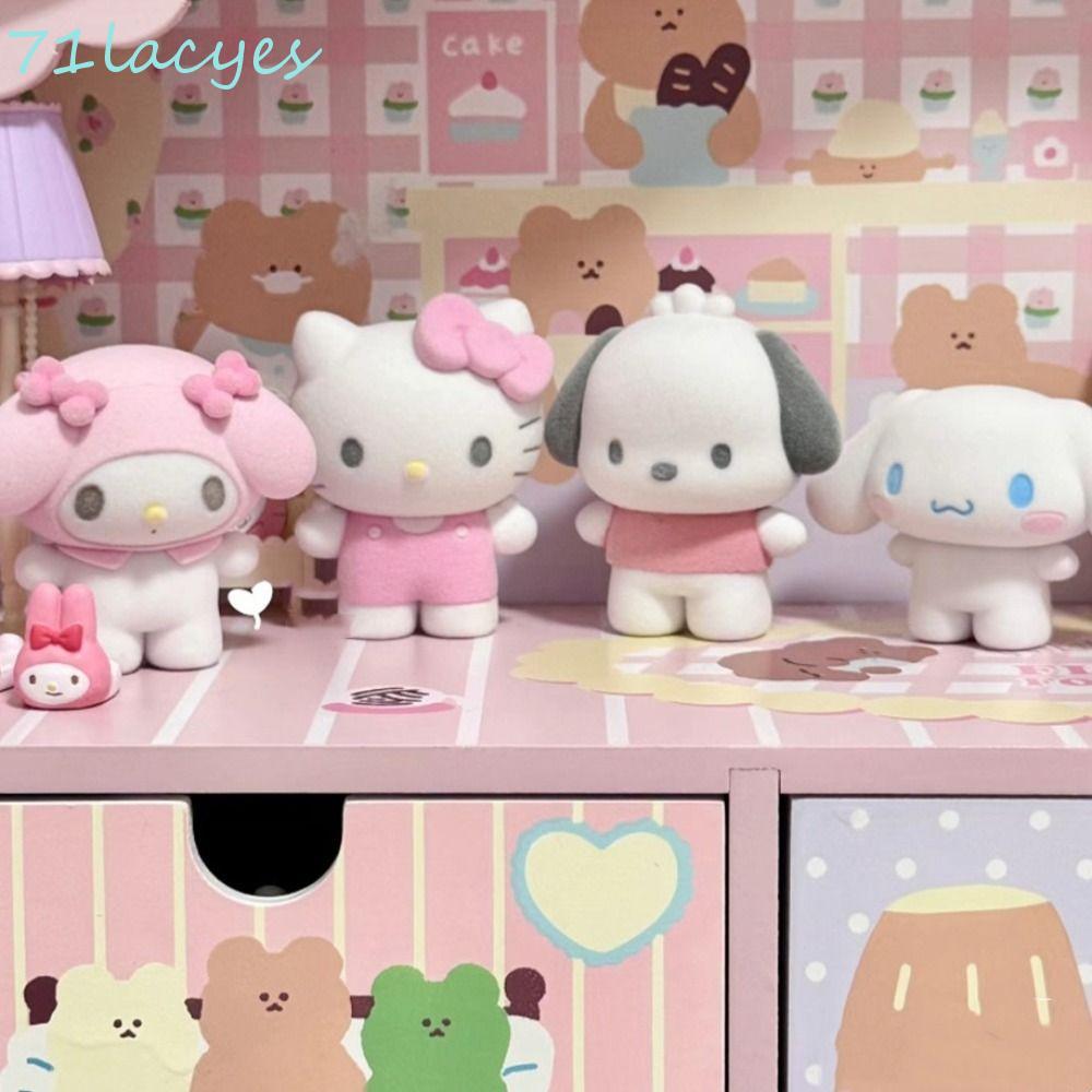 LACYES Flocking Magnetic Doll, Cinnamoroll Model Toy Melody Anime ...