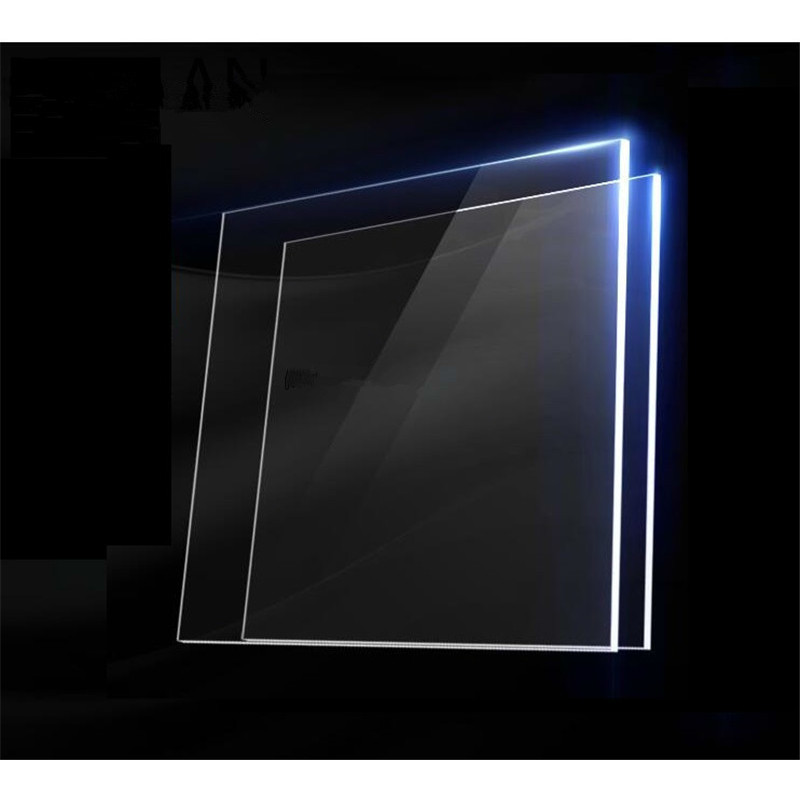 2pcs Large Square Plexiglass Transparent Clear plastic Sheet acrylic ...