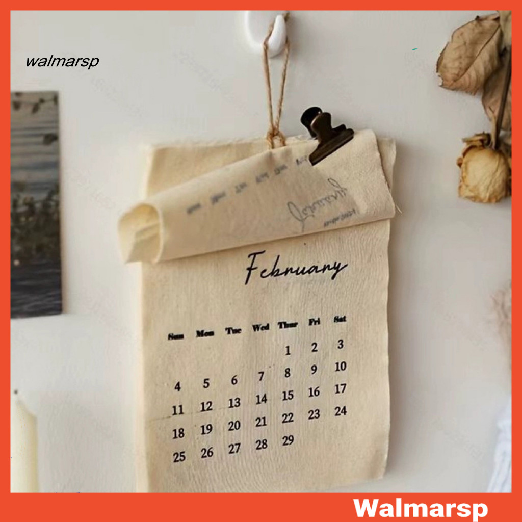 [WMP] The cloth wall calendar is simple and beautiful You can DIY your ...