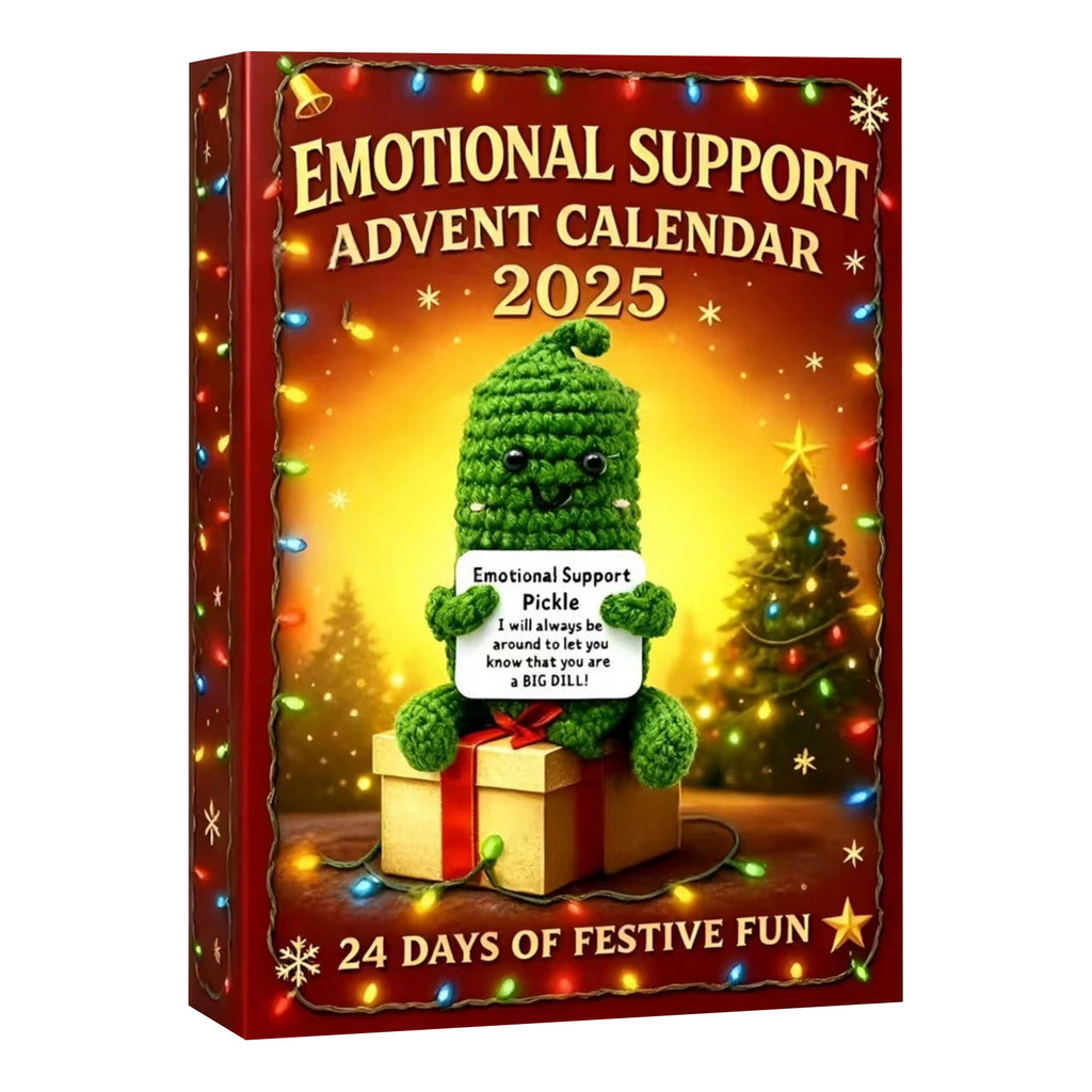 Emotional Support Christmas Advent Calendar 2025 with 24 2D Tool 24 ...