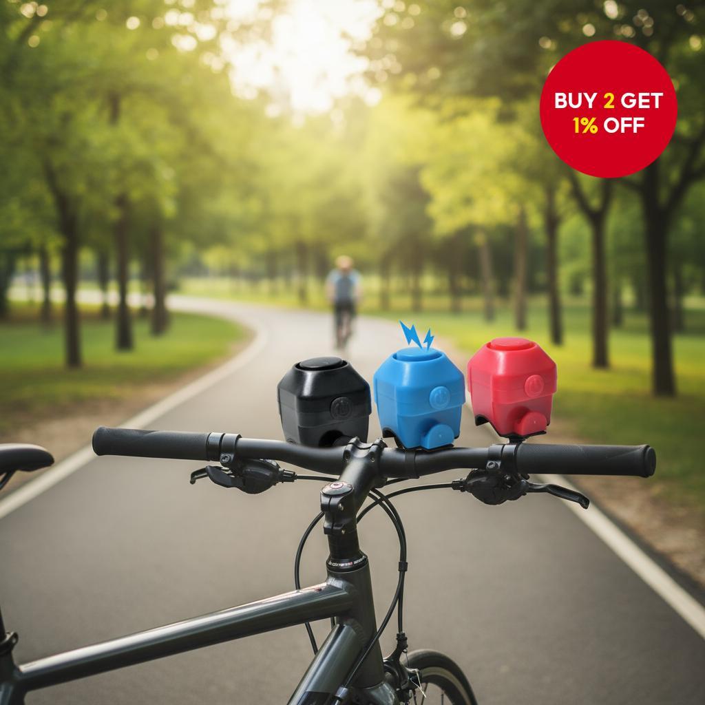 Bicycle Electric Bell with High Pitched Horn Road Cycling Super Loud ...