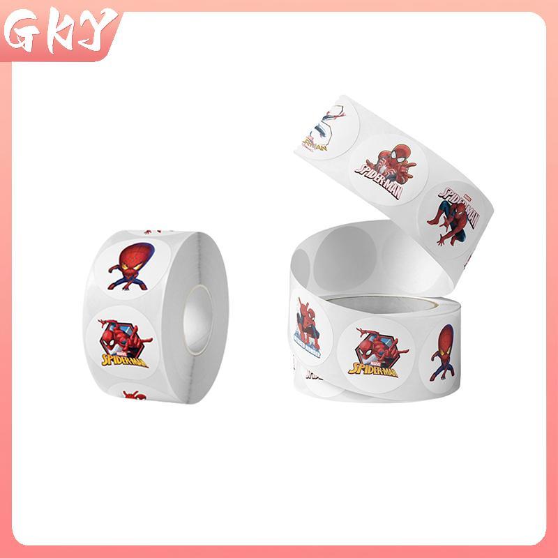 GKY 500pcs Disney Movie Spiderman Roll Stickers Anime Decal DIY ...