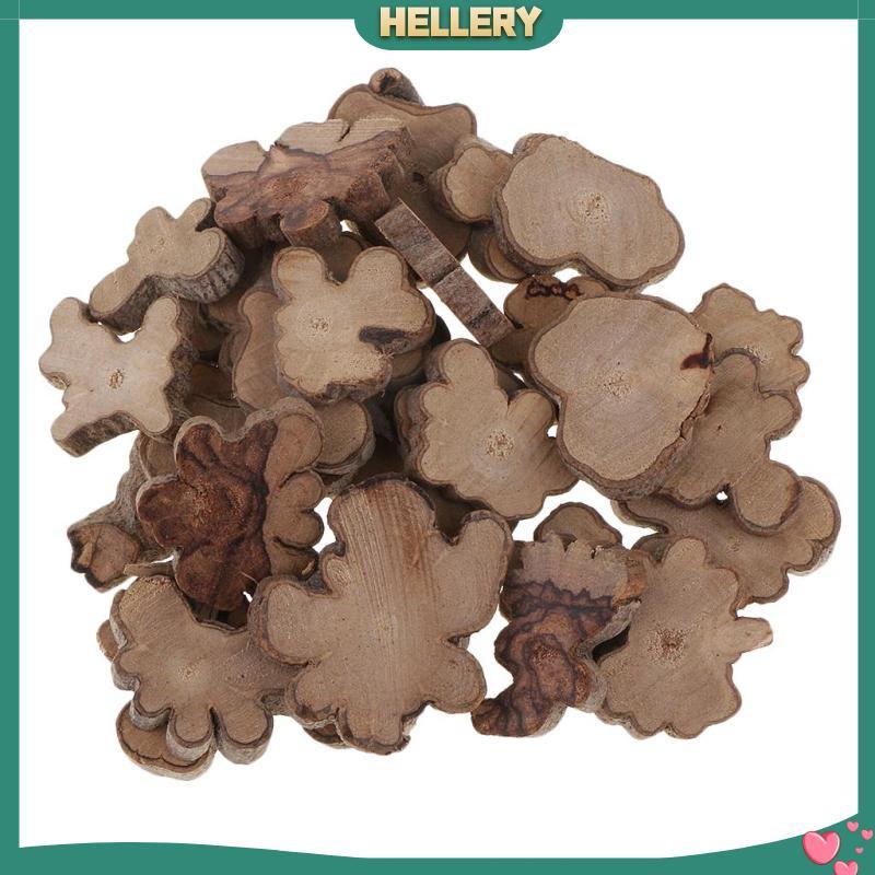 [HelleryPH] 30pcs Small Natural Wood Pieces Logs Slices Wood Slabs ...
