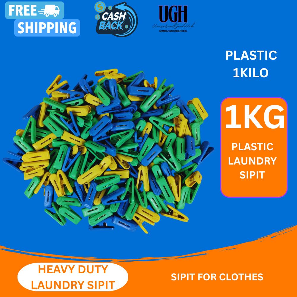 Jumbo Plastic Clothes Pins Sipit 1 Kilo Heavy Duty Clips for Laundry ...