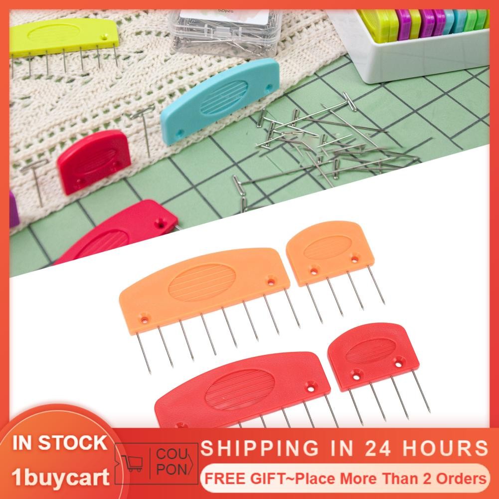 1buycart 20Pcs Knit Blocking Pin Kit Stainless Steel Comb with Storage ...