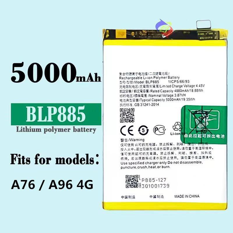 For OPPO A76 /A96 4G battery replacement BLP885 | Shopee Philippines