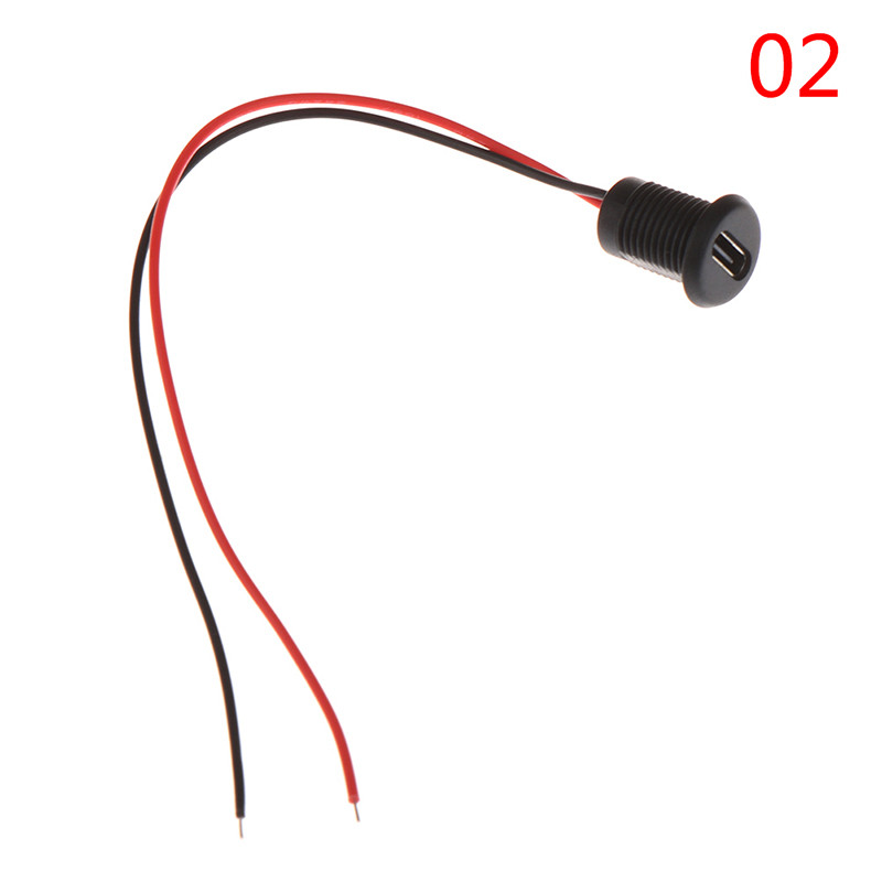 [SNOW] USB-C 2Pin High Current Charging Socket With PH2.0 Nut Snap Lock ...