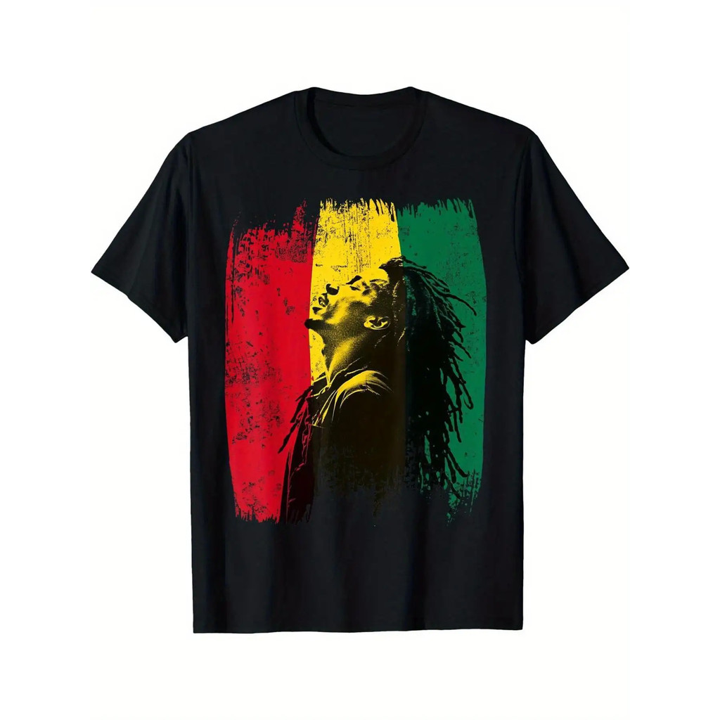 Reggae Music Lovers T-Shirt - Stylish Black Tee Featuring Iconic Reggae ...