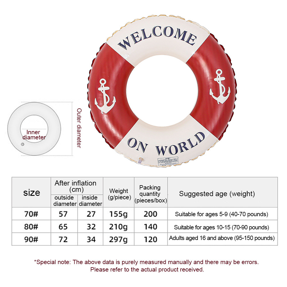 [luckylolita.ph] Creative Anchor Swimming Circle Pool Floaties Swim ...