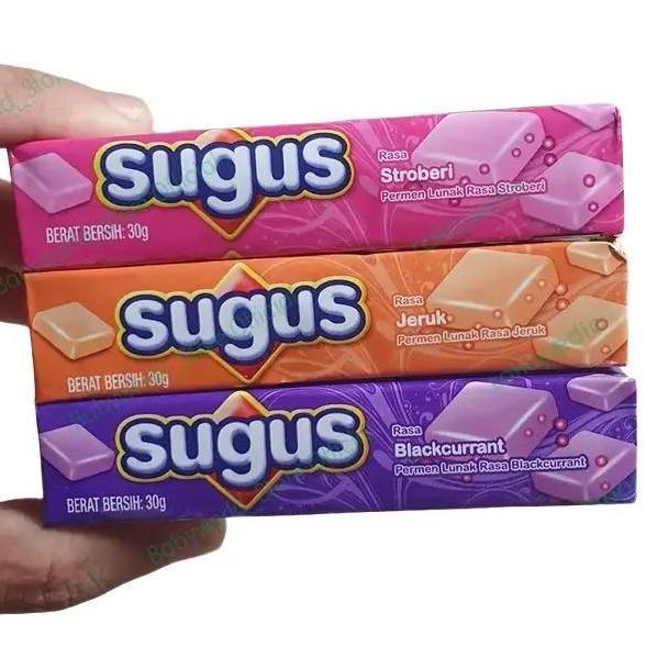 Sugus Stick Chewy Candy 30g Strawberry Flavor Orange/ Blackcurrant ...