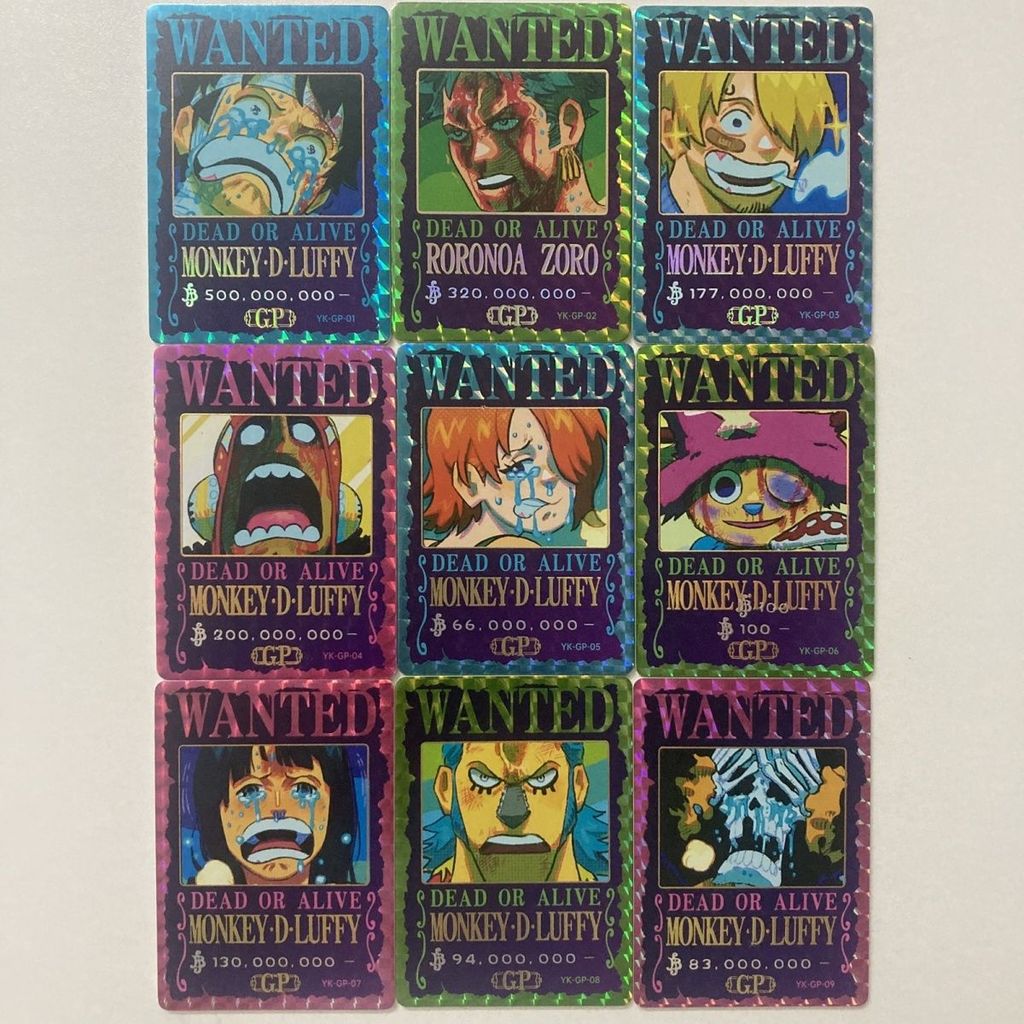 Yan Card 3 Bomb One Piece GP a Set of 9 Graduation One Piece Card One ...