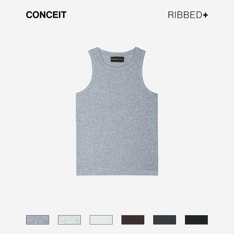 CONCEIT RIBBED+ Slim Fit Cropped Tank Top Menswear | Shopee Philippines