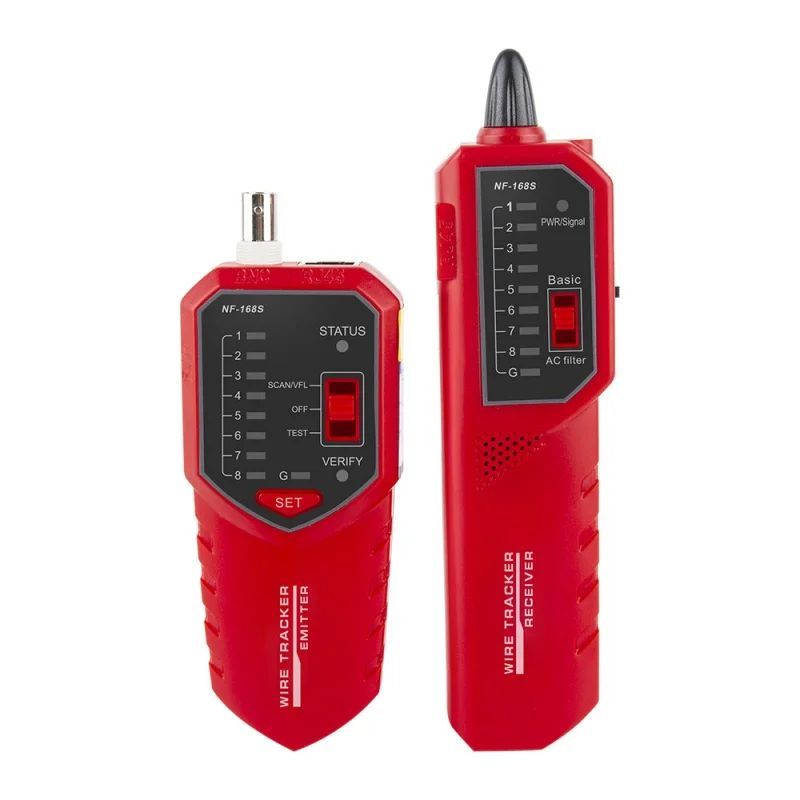 NF-168S Wire Tracker Telephone Network Lan Coax Cable Tester POE Tracer ...