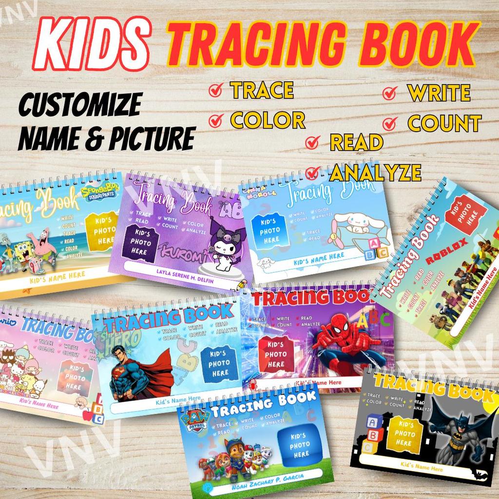 Customize Tracing Pad With Covers Trace Alphabet Names Numbers 40 ...