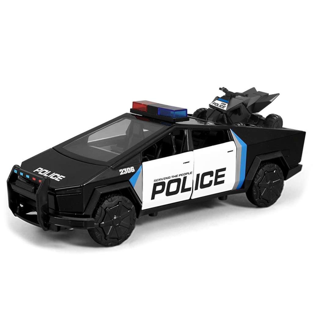 1:24Alloy Tes model Police Car Series Simulation Car Model Pull-Back ...