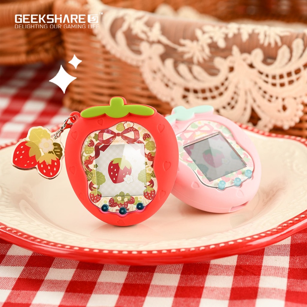 Geekshare Tamagotchi Uni Silicone Spring Strawberry Themed Protective ...