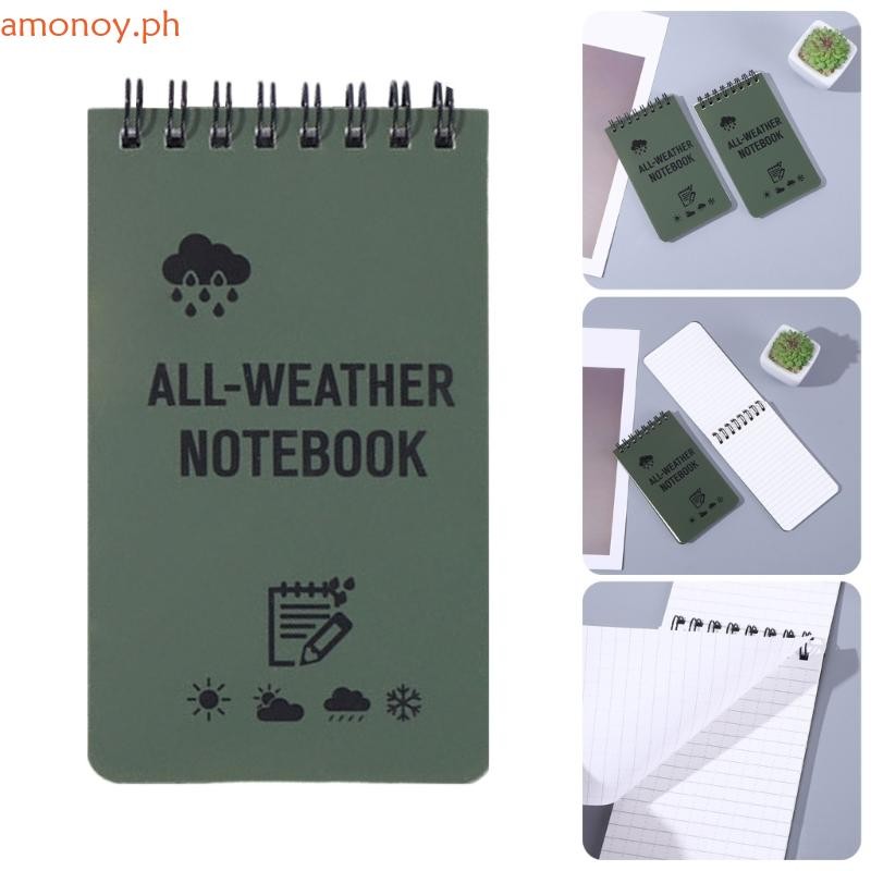 amonoy Pocket Notepad All Weather Waterproof Notebook Spirals Notebook ...