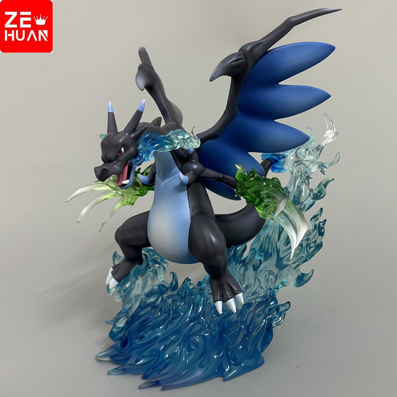 18cm Pokemon Charizard Mega X Charizard Anime Model Action Figure Toys ...