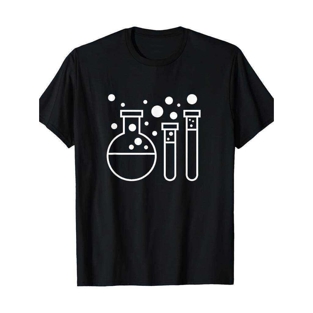 Men's Chemistry Science Graphic T-Shirt- Cotton Black Tee with Lab ...