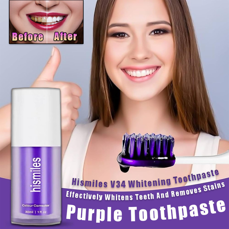 Hismile Toothpaste Whitening And Removing Bad Breath 30ml V34 Powerful ...