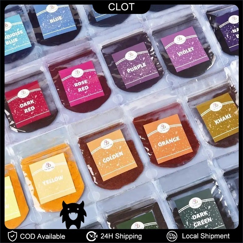 34 Colors 10g Fabric DIY Tie Dye Powder Color Change Color Dye Fabric ...