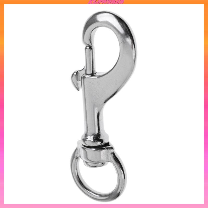 [Kloware2] 1xStainless Steel Round Eye Swivel Bolt Snap Hook Dog Chain ...