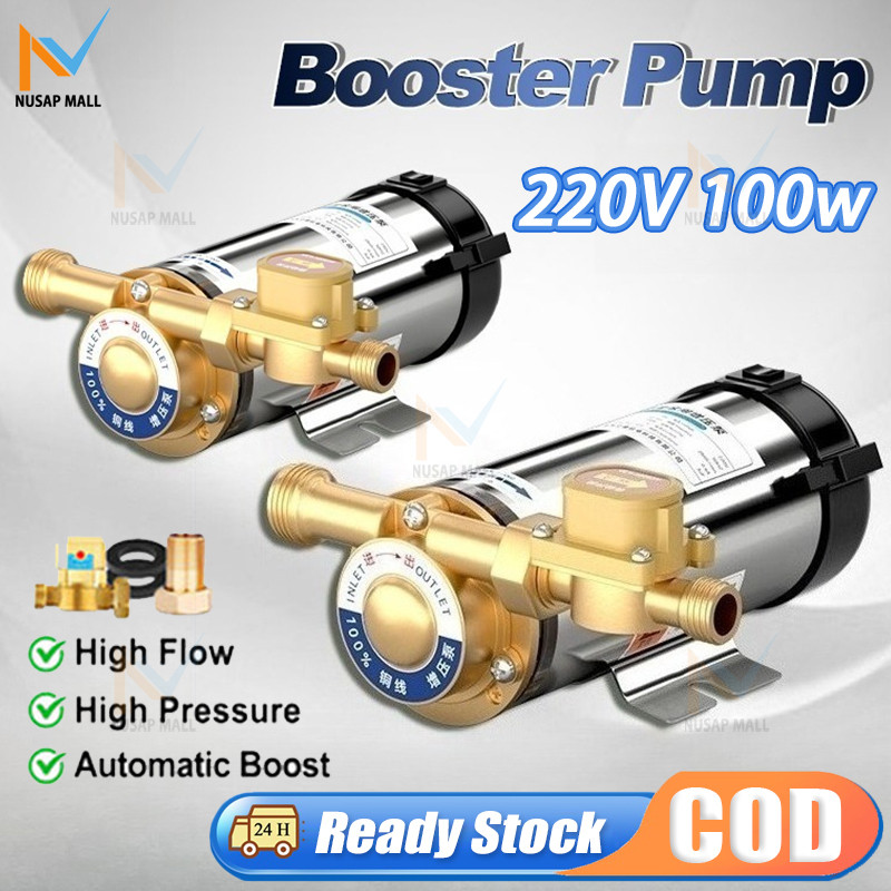Booster Pump 220V 100w Automatic Home Shower Booster Water Pump High ...