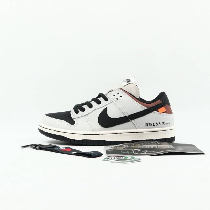 Nike SB DUNK LOW AE86 INITIAL D WHITE BLACK BROWN | Shopee Philippines