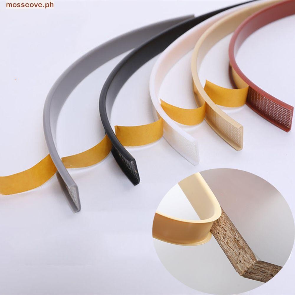 MOSSCOVE Edge Banding Strip PVC 5m Desk Edge Guard Protector Self ...