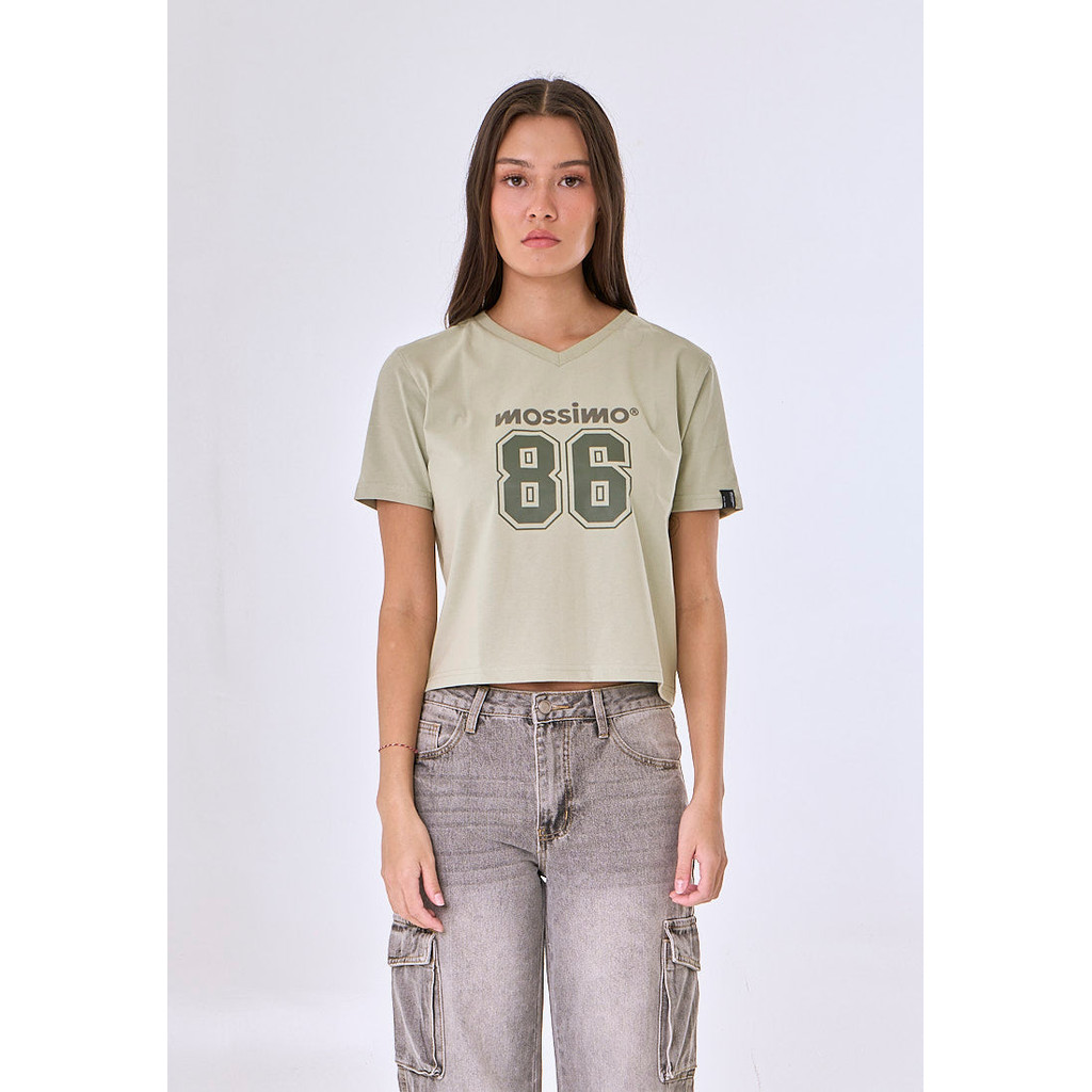 Mossimo Thalen Sage Green Classic Cropped Fit Tee | Shopee Philippines