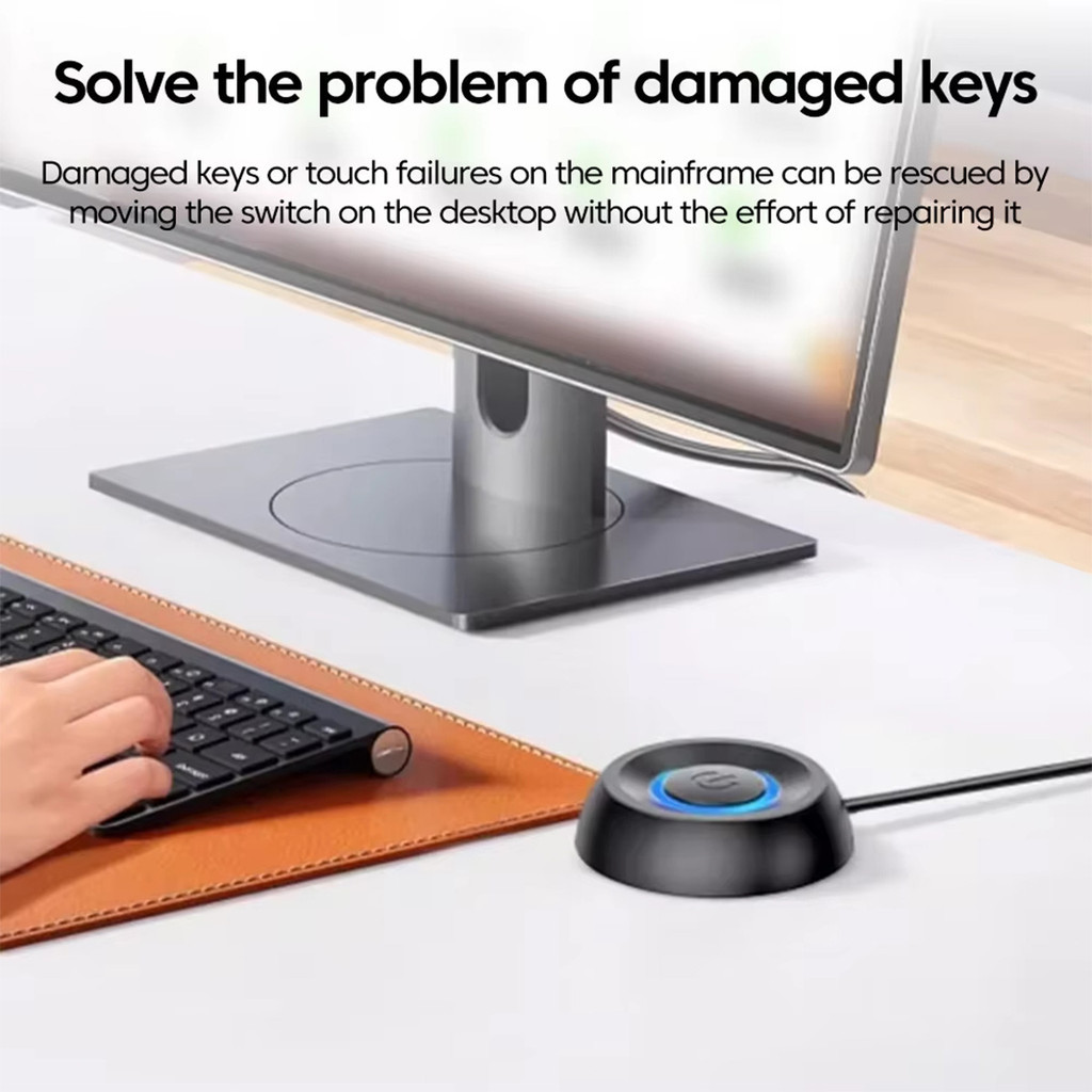 Desktop Switch Button PC Power Supply On Off Control With LED Indicator ...