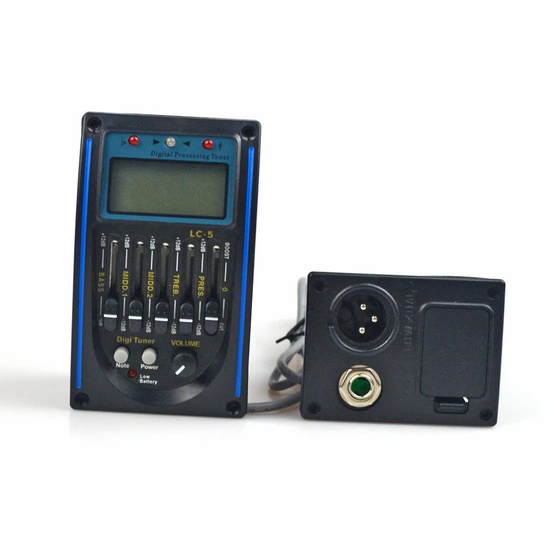 Guitar Pickup LC-5 5 Bands EQ Equalizer Acoustic Guitar Preamp EQ ...