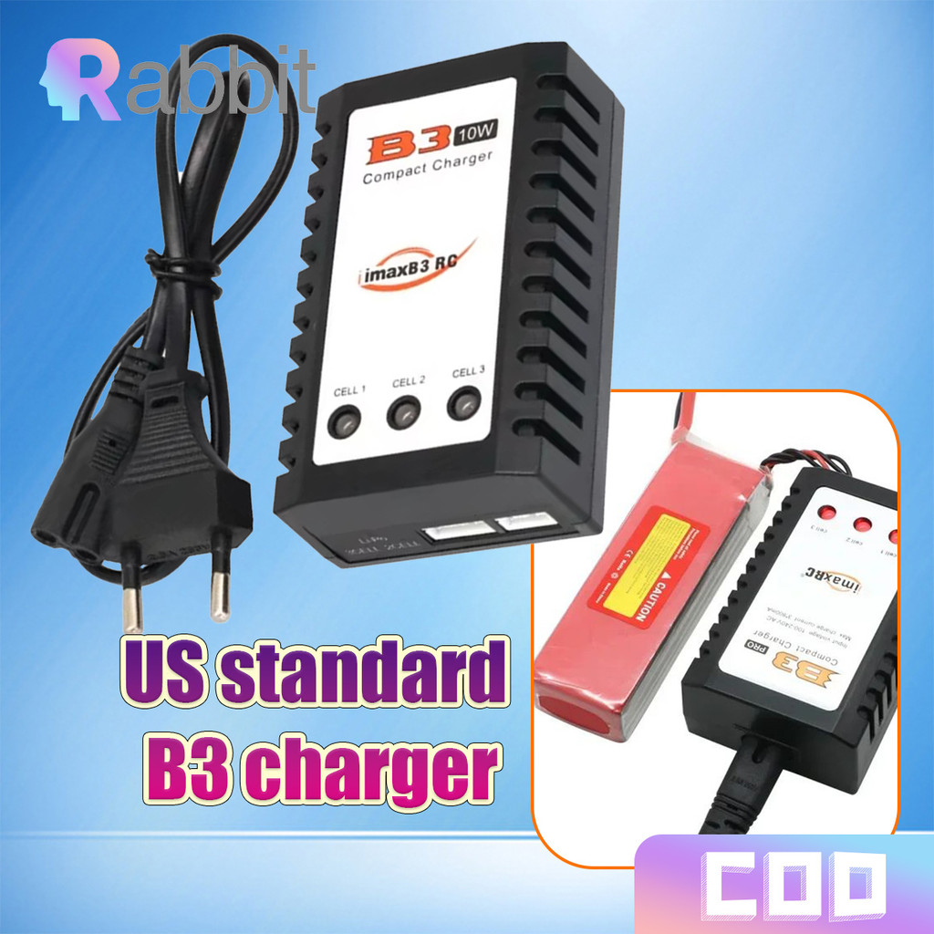 B3 LiPo 10W Balance Charger 2s-3s /NN/Lithium Battery 7.4/11.1v Pro ...