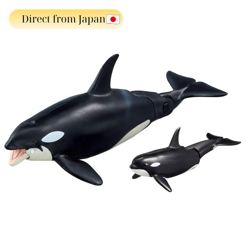 TAKARA TOMY Ania AL-08 Orca Parent-Child (Floating Version) Animal ...