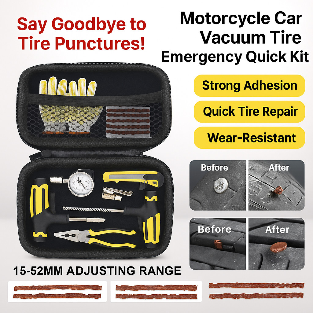 Half Price Tire Repair Kit/Portable Tire Repair Kit | Emergency Tire ...