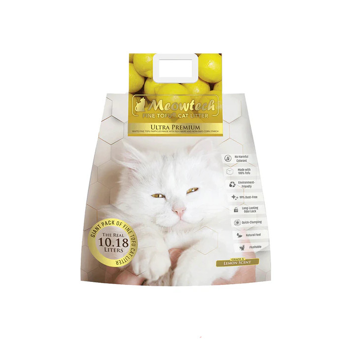 Meowtech Cat Litter Tofu Lemon 10.18L | Shopee Philippines