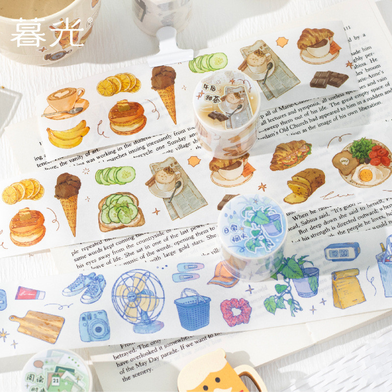 Cute Food Washi Tape Cartoon Yummy Food Masking Tape Set Decorative ...