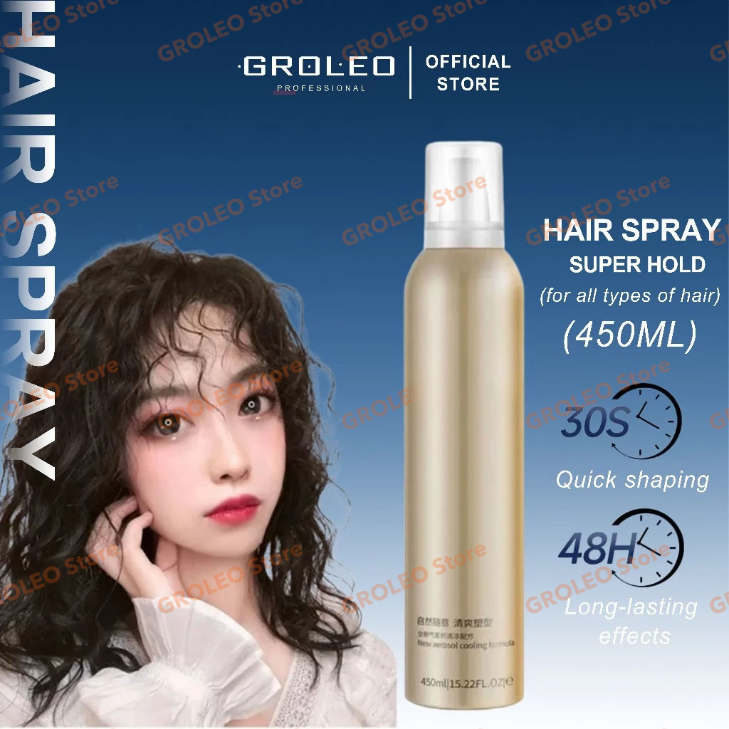 GROLEO 450ML Foam Hair Wax Styling Gel Hair Spray for Curly Hair Quick ...